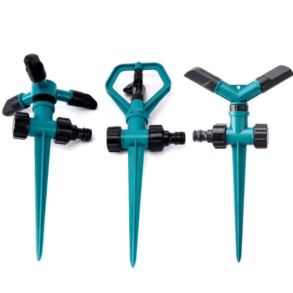 Amazon.com : Hemoton 3Pcs Automatic Lawn Sprinkler 360 Rotating ...