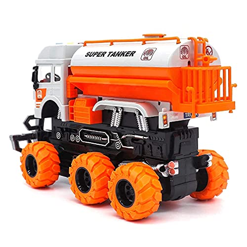 SHIPEASE Friction Powered Realistic Super Oil Tanker Truck Toys for ...