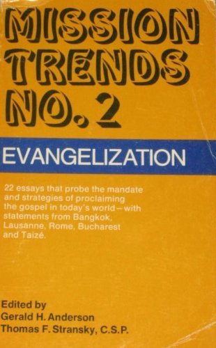 Mission Trends No 2 Evangelization: Anderson, Gerald: 9780809119004 ...