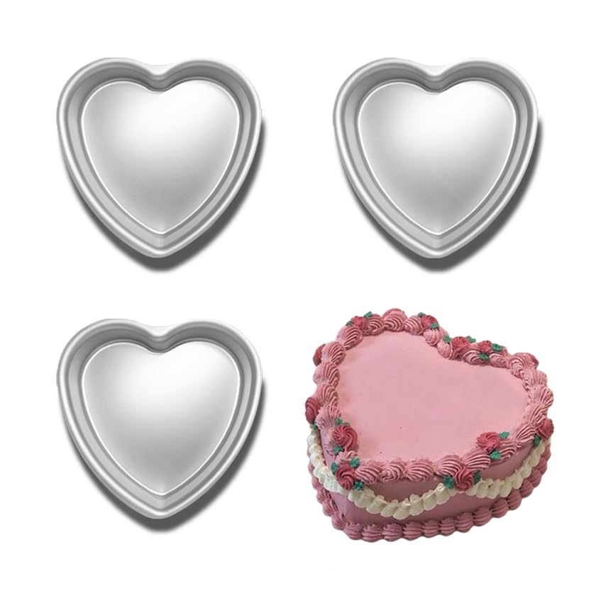 Amazon.com: Yikinip Heart Shape Cake Pan,Anodized Heart Cake Pan ...