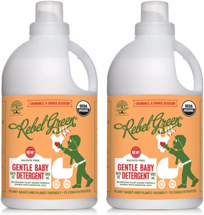Amazon.com: Rebel Green Organic Baby Laundry Detergent - Natural ...