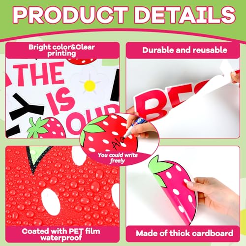 Snapklik.com : ZOIIWA Strawberry Bulletin Board Spring Bulletin Board ...