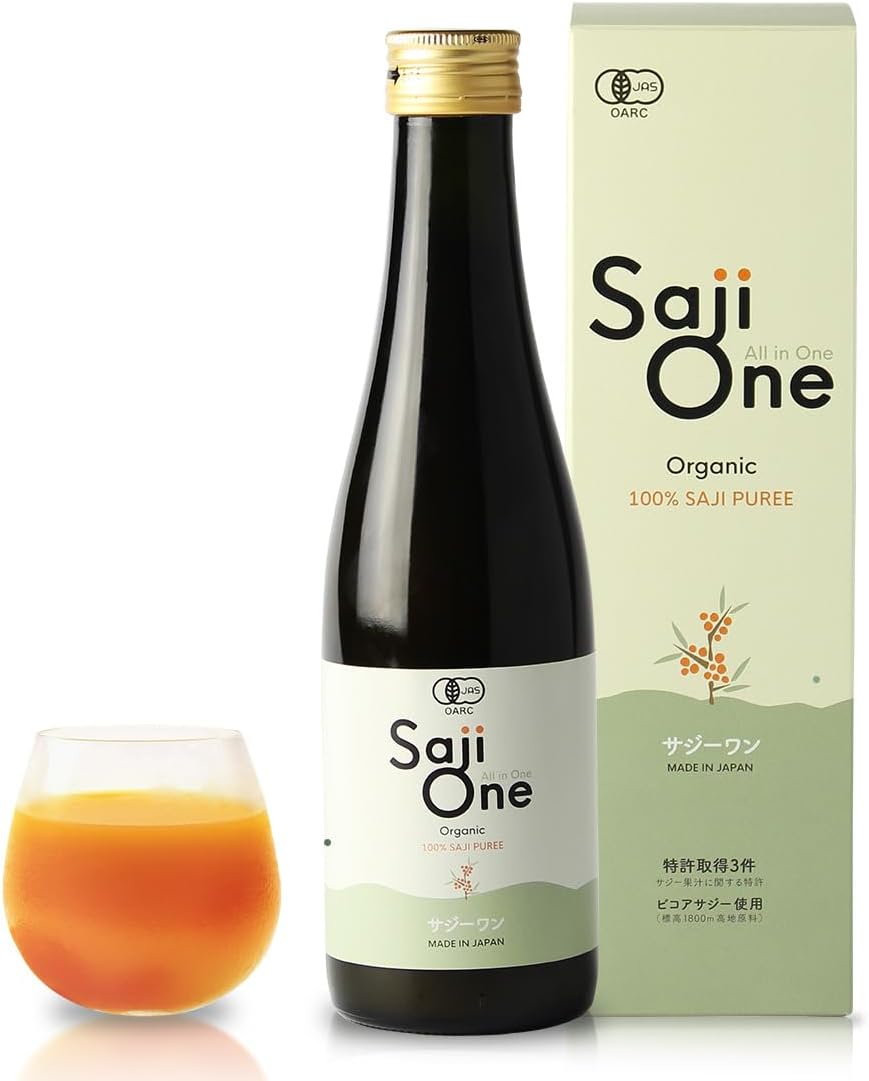 Amazon.co.jp: SajiOne サジージュース 100％ 300ml オーガニック サジー 鉄分補給 サジーワン ストレート お試しサイズ ボトル : 食品・飲料・お酒