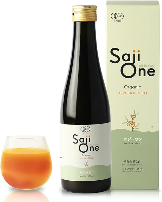 Amazon.co.jp: SajiOne サジージュース 100％ 300ml オーガニック サジー 鉄分補給 サジーワン ストレート お試しサイズ ボトル : 食品・飲料・お酒