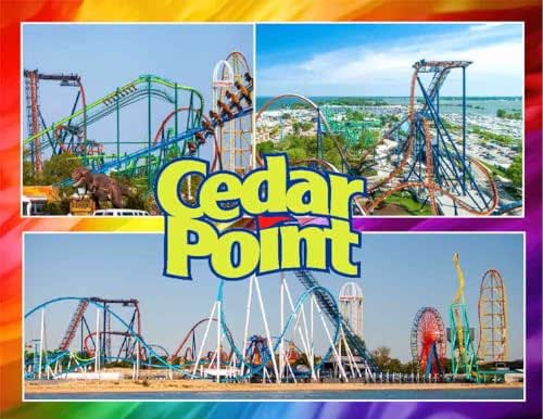 Amazon.com: CEDAR POINT PHOTO FRIDGE MAGNET LARGE 4.5 X 3.5 inches ...