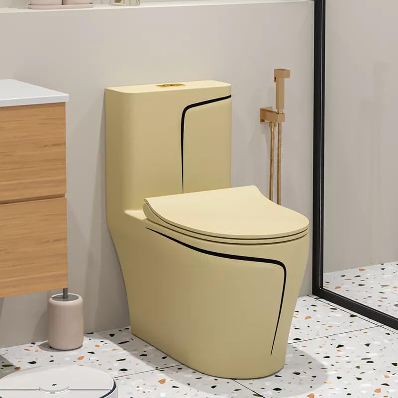 Inart Ceramic Rimless Toilet Commode One Piece Floor Mounted Western ...