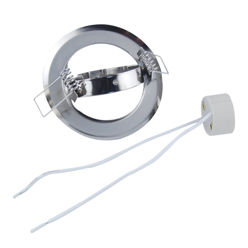 Buy THG Round Fixed Recessed Downlight Spotlight Fitting Lamp Holder ...
