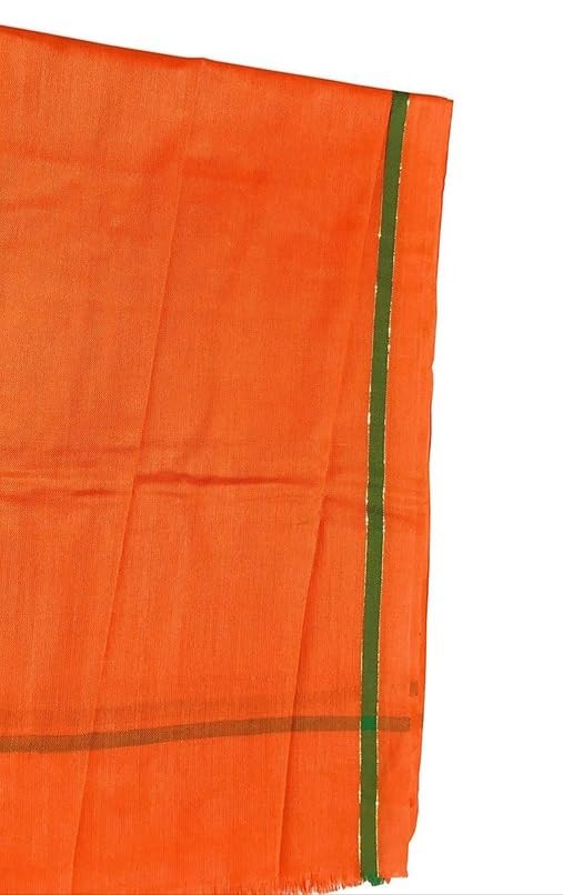 Pure Cotton Bhagwa Gamcha (Orange Bhagva Colour) Pack of 1 for Men and ...