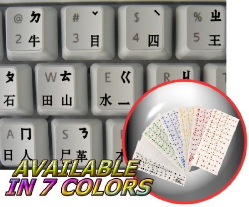 Buy CHINESE KEYBOARD LABELS LAYOUT ON TRANSPARENT BACKGROUND WITH BLACK ...