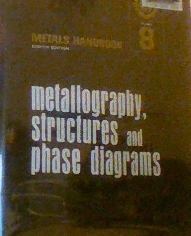 Metals Handbook, vol. 8 Metallography, Structures and Phase Diagrams ...