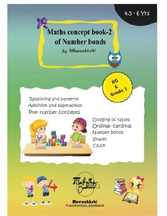 Buy Class 1 UKG Mental Math Concept Practice Activity Book of Number ...