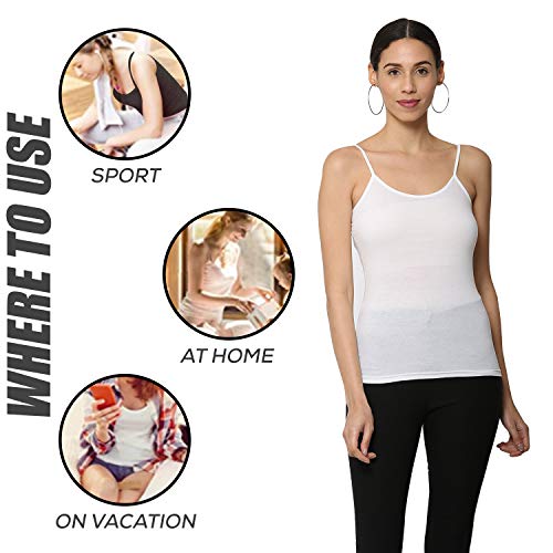 Buy Pietra Women Cotton Camisole Innerwear Inner Slips Spaghetti Top ...