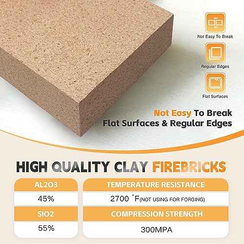 Snapklik.com : Fire Bricks, Woodstove Firebricks, Size 9 X 4-1/2 X 1-1/ ...