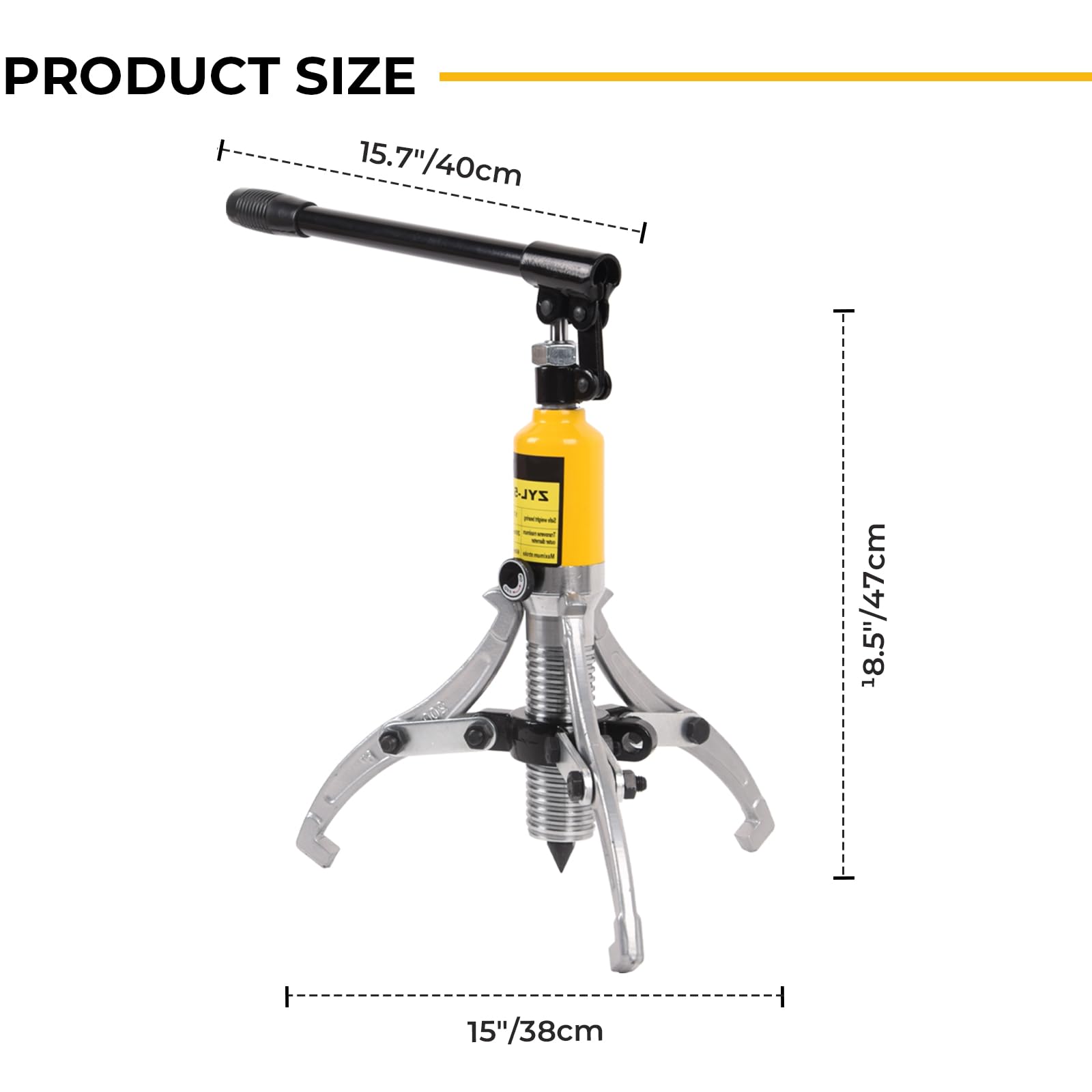 Snapklik.com : LCyindu 8" JAW Hydraulic Gear Puller,5 Ton Max. Capacity ...