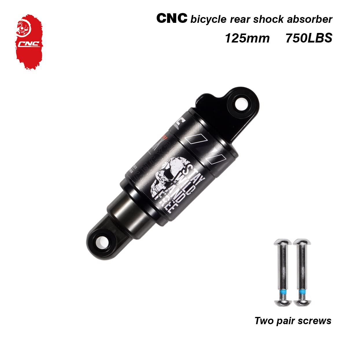Snapklik.com : Mountain Bike MTB Rear Shock 125mm X 750LBS Hydraulic ...