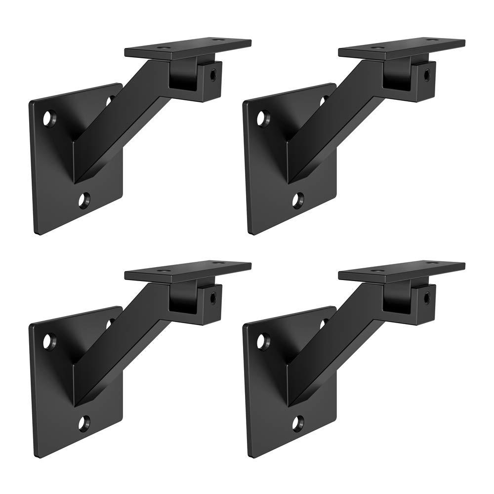 Buy AMSOOM Adjustable Handrail Bracket Wall ed Steel Metal Railing ...