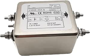 Single-Phase EM Power Filter CW4E-40A-S 220V 40A 30A (Size : CW4E-40A-S) : Amazon.ca: Industrial ...