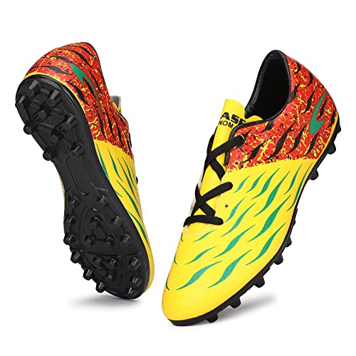 Buy PRO ASE Yellow Soccer Cleats Football Shoes, Soccer Boots Shoes for ...