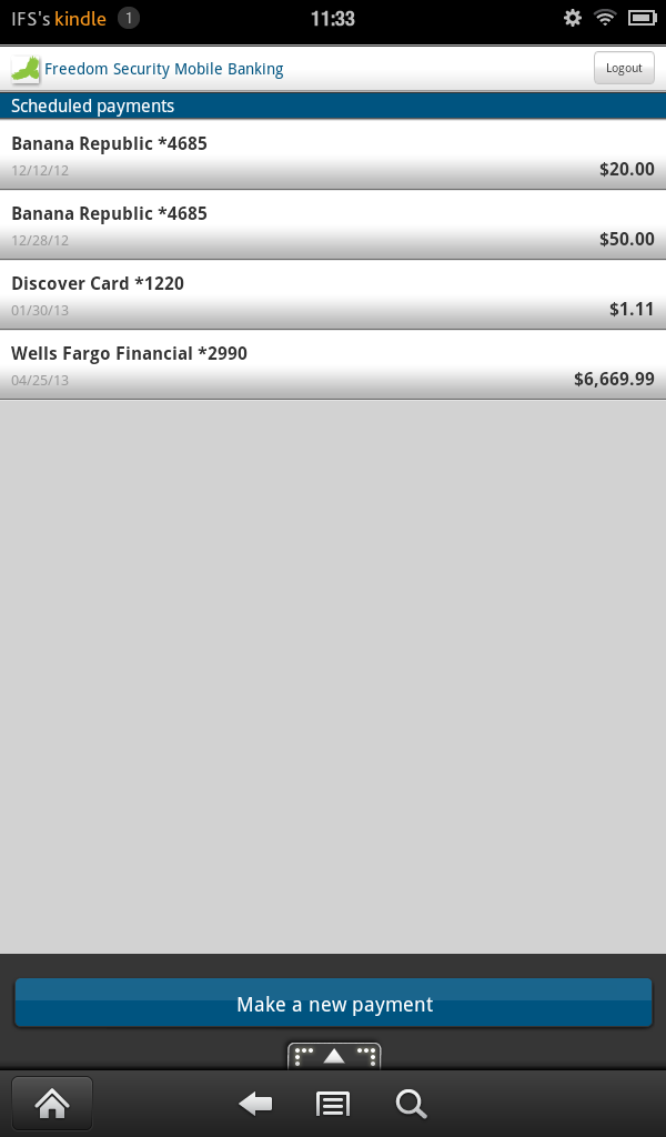 Freedom Security Mobile Banking (Kindle Tablet Edition) - App on Amazon ...