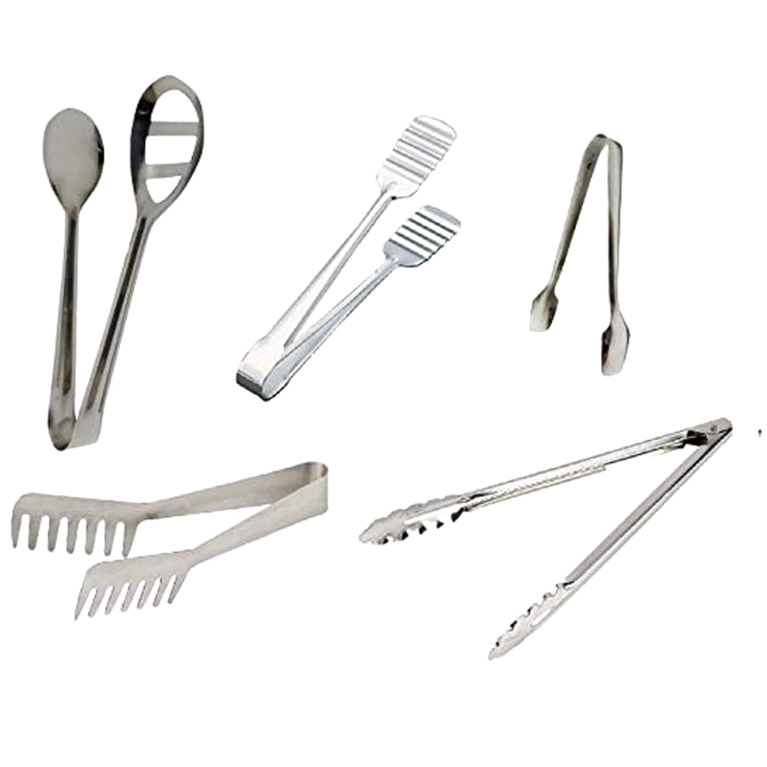 Buy Dynore Stainless Steel Multipurpose Tongs for Frying and Serving ...