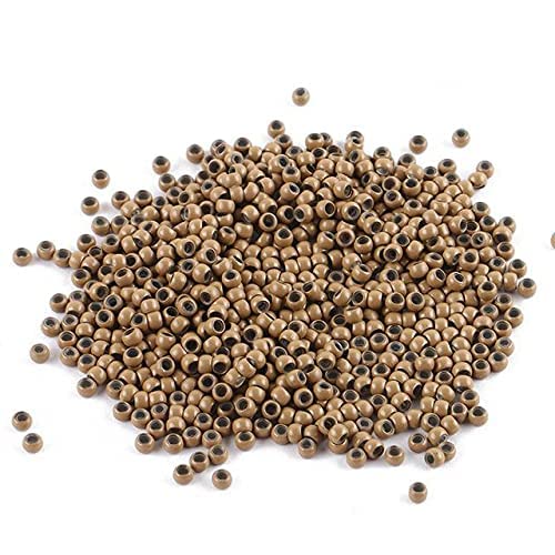 Amazon.com : Nano Copper Ring Nano Silicone lined Beads Micro Hair ...