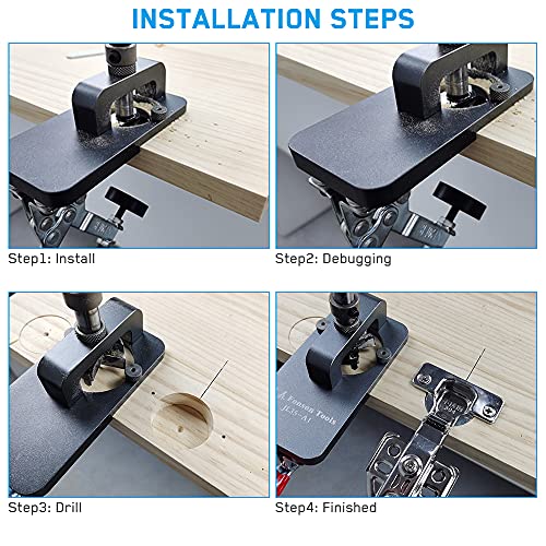 Snapklik.com : 35mm Concealed Hinge Jig, Accurate Locking Hinge ...