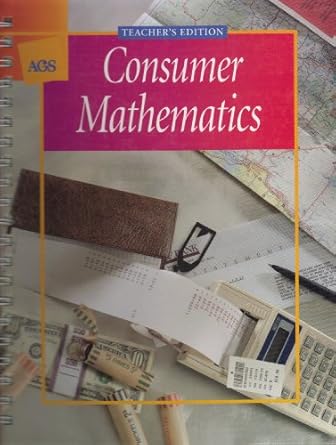 Amazon.com: Consumer Mathematics Teacher's Edition: 9780785404378 ...