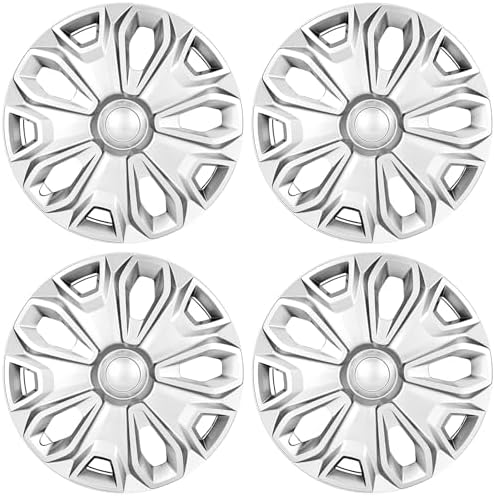 Amazon.com: Premium Quality 16 inch Silver Hubcaps fits 2015 2016 2017 ...
