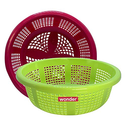 Wonder Homeware Kusum Basket/Washing Bowl for Fruits, Vegetables, Pasta ...