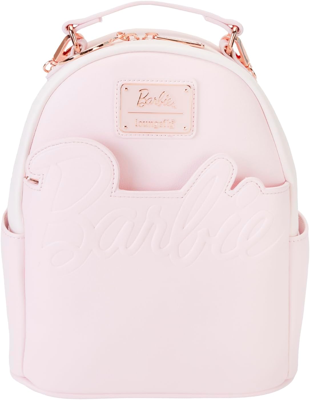 Loungefly Barbie Rose Gold Logo Convertible Backpack: Chic Style on the ...
