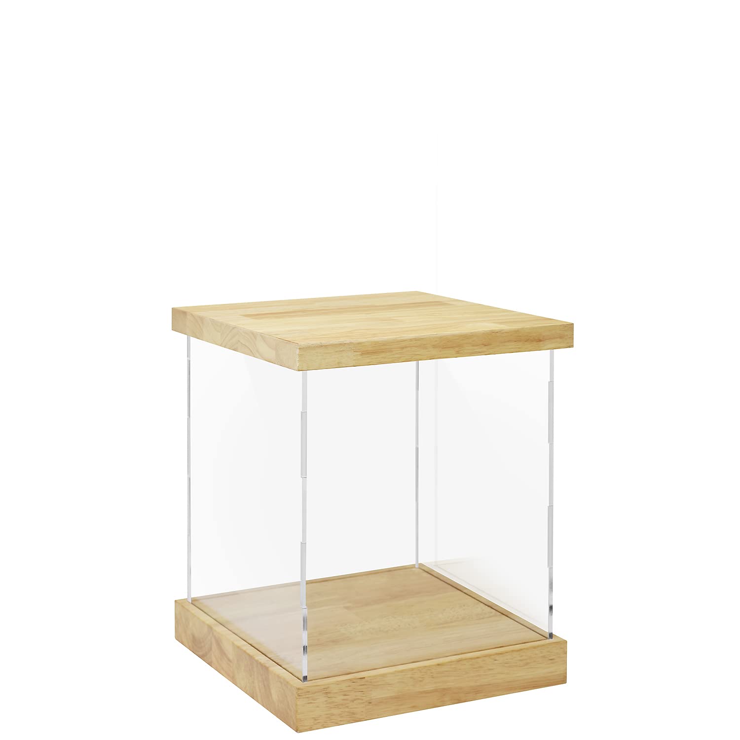 Amazon.com: Clear Acrylic Display Case with Solid Butcherblock Base and ...