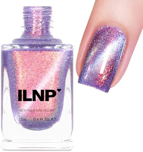 Amazon.com : ILNP Lightwave - Soft Violet Magnetic Shimmer Nail Polish ...