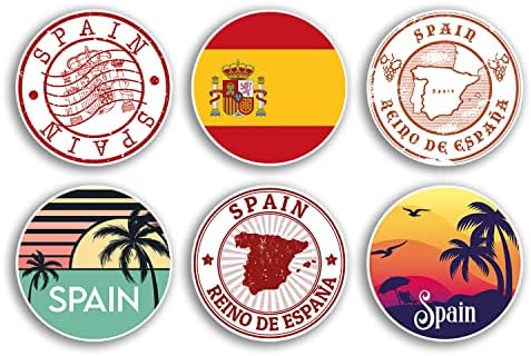 2 x 10cm Spain Map Vinyl Stickers - Flag Travel Sticker Laptop Luggage ...
