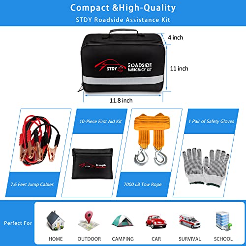 Snapklik.com : STDY Car Roadside Emergency Kit, Auto Vehicle Truck ...