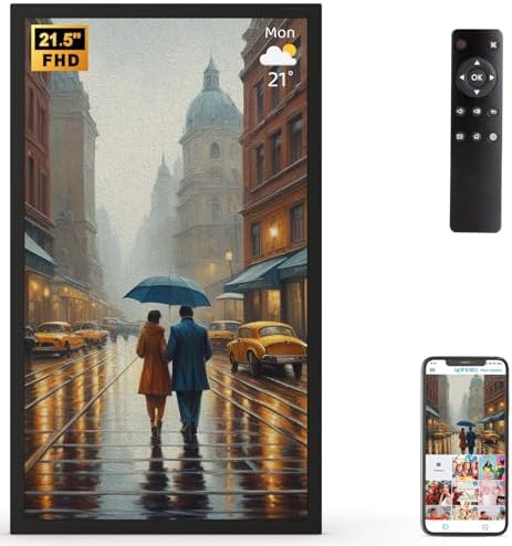 Amazon.com : Large Dual-WiFi Digital Photo Frame 19-inch - 64GB Digital ...
