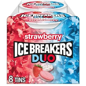 Ice Breakers Duo Fruit and Cool Strawberry Mints Pouch, 8 X 36 G, 0.9 ...