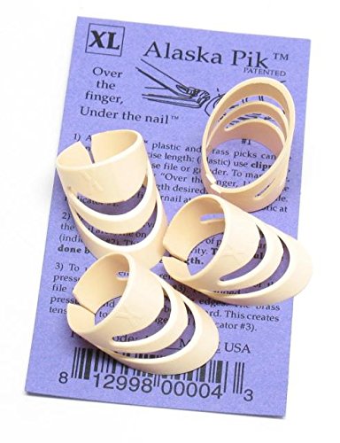 Amazon.com: aLaska Pik fingerpicks, Extra Large, 4 picks : Musical ...