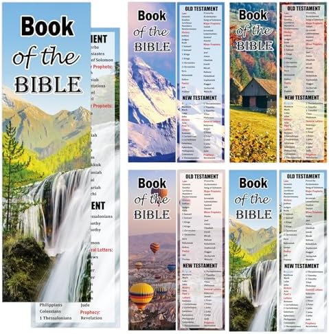 Amazon.com: 20 Pcs Books of The Bible Bookmarkers Reading Christian ...