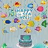 Amazon.com: 66 Pcs Tropical Fish Hanging Ceiling Swirls Under The Sea ...