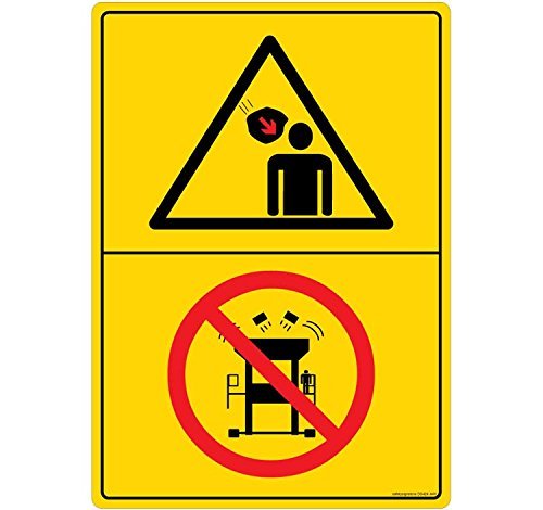 DANGER: Flying Material Hazard - Graphic , (DS424-A4V-05), Material: 3M ...