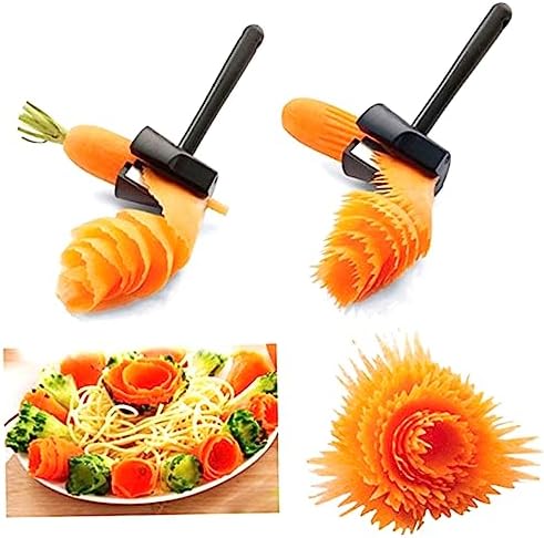 Amazon.com: Carrot Curler and Peeler, Vegetable Spiral Cutter,Fruit ...