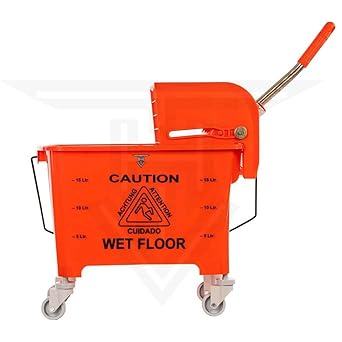 TARGET HYGIENE Single Bucket Wringer Trolley Mini Mop Bucket Wringer ...