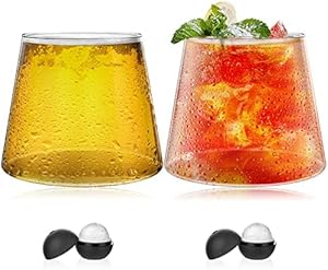 Amazon.com | Mount Fuji Beer Glasses,2 Pcs 10 Oz Creative Drinking Glasses,Mountain Shape Wine ...