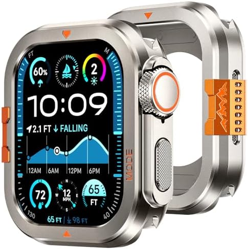 Amazon.com: amBand Metal Case Compatible with Apple Watch Series 10 ...