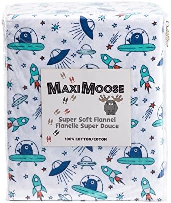Amazon.com: Kids ALIENS SPACE SHIP - FULL SIZE Flannel Sheet Set - 100% ...