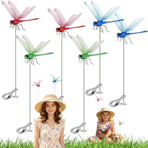Amazon.com: 6 PCS Dragon Fly Clips for Bugs Repellent, Dragonfly Clip ...