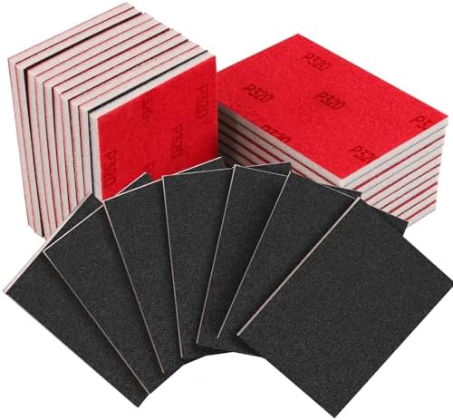 Amazon.com: Necosthua 20PCS 3 x 4 Inch 400 Grit Sanding Sponge, Ultra ...