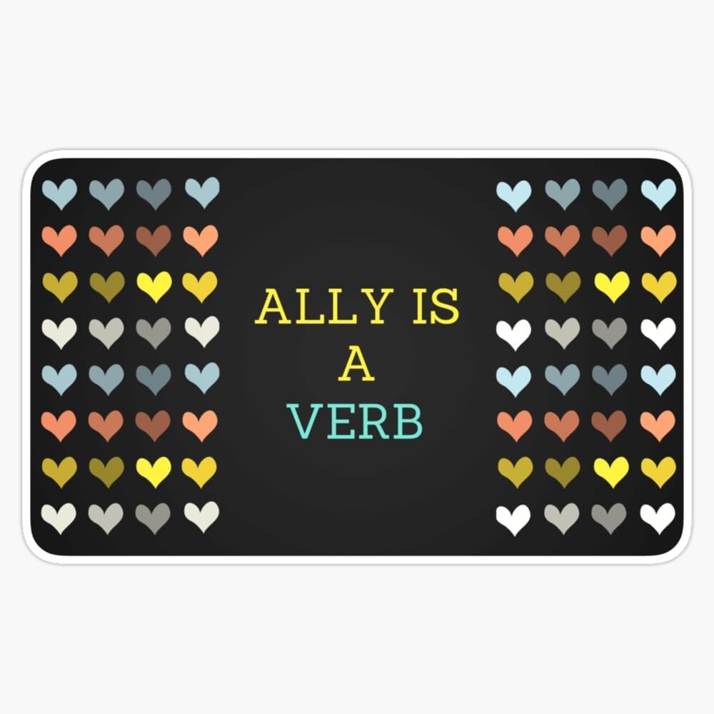 Amazon.com - Ally is A Verb Bumper Sticker Vinyl Decal 5"
