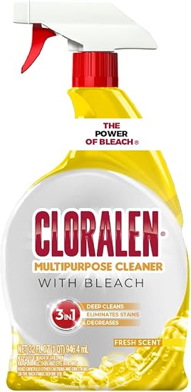Amazon.com: Cloralen All Purpose Cleaner with Bleach Spray - 32 fl oz ...