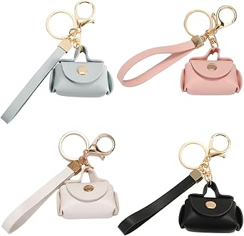 Pokinge 4Pcs Mini Bag Keychain Creative Keyring Headphone Bag Mini Coin ...